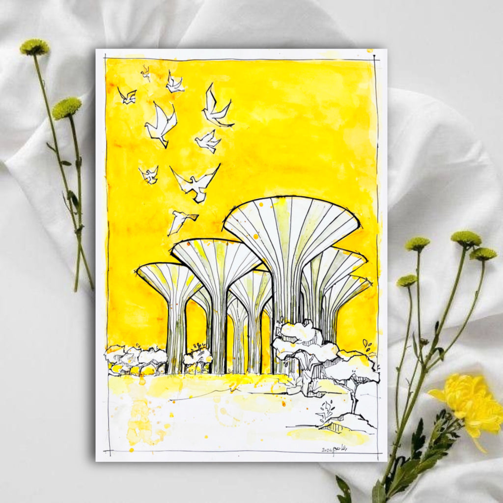 Kuwait water towers – The Mood art by Reesha