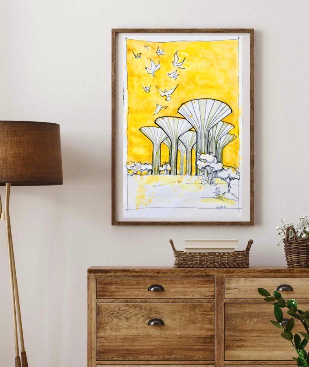 Kuwait water towers – The Mood art by Reesha