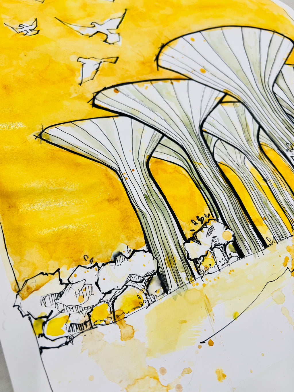 Kuwait water towers – The Mood art by Reesha